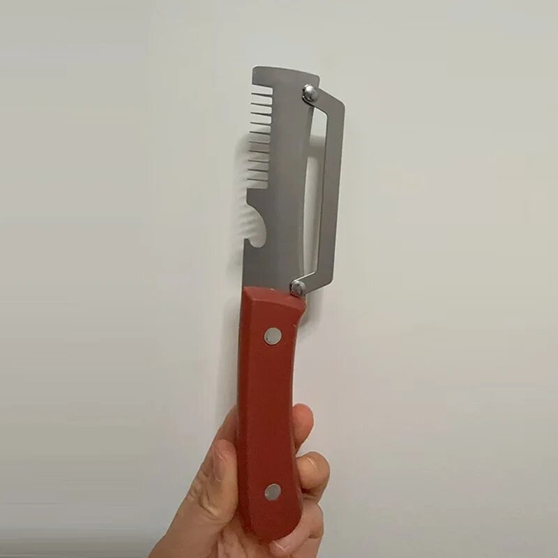 Овощечистка из нержавеющей стали Красный, PP Handle