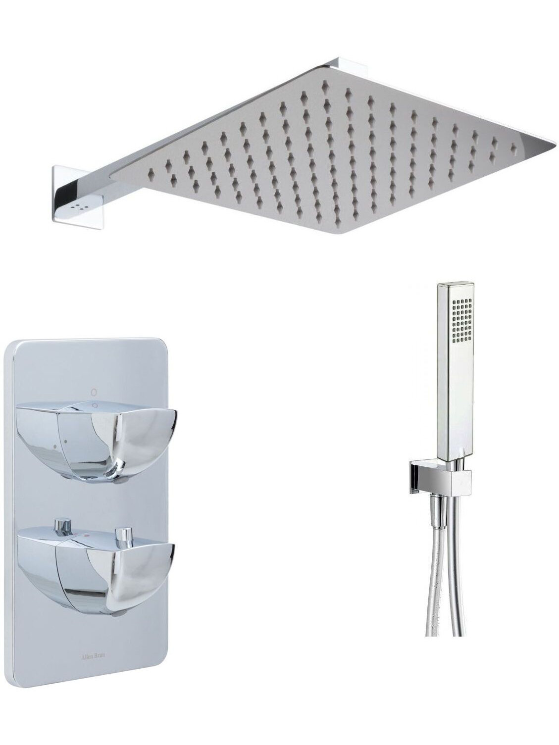 Душевой комплект Allen Brau Infinity 5.21216-00. SET1 (с внутренней частью, 2 выхода) хром