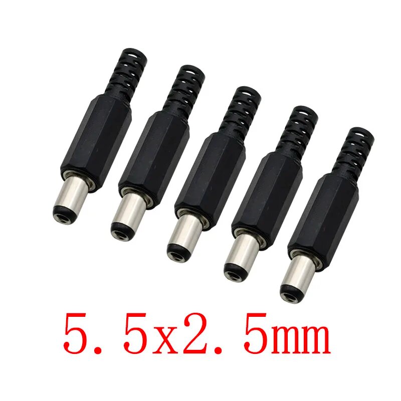 Разъемы питания DC 5.5x2.5mm, 5 шт.