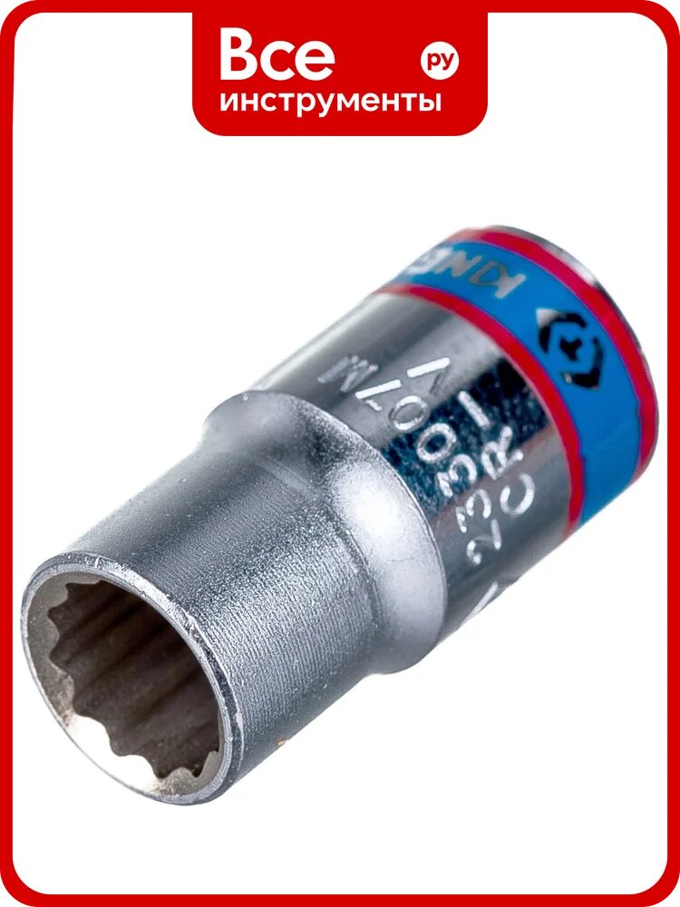 Торцевая стандартная двенадцатигранная головка 1/4", 7мм KING TONY 233007M