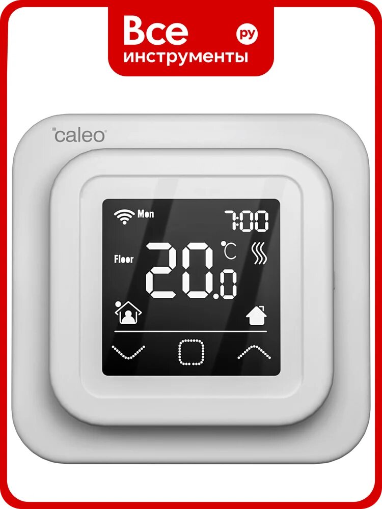 Терморегулятор Caleo C927 WIFI встраиваемый, цифровой, программируемый, 3,5 кВт (белый) 0К-00000863