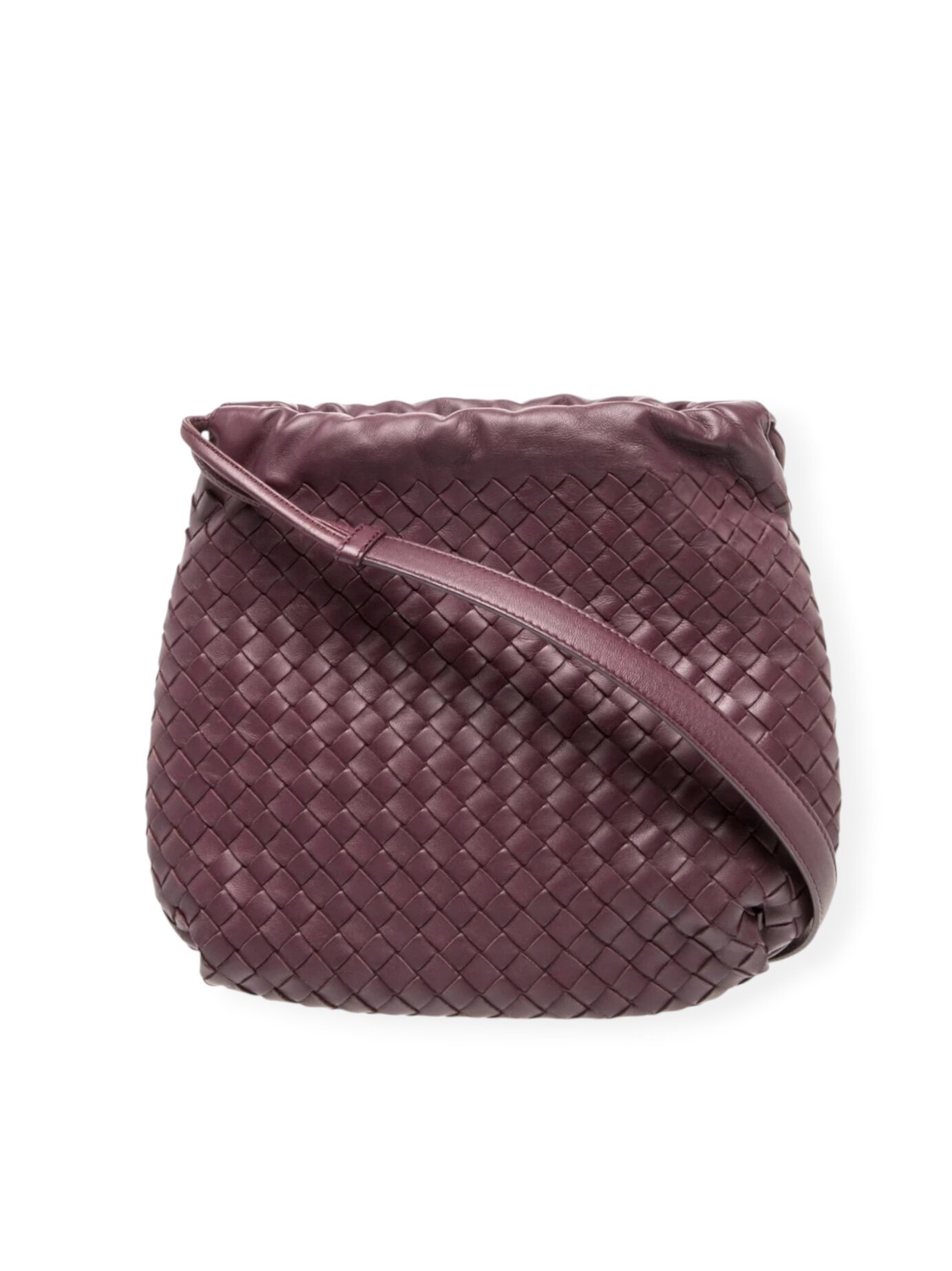 Сумка кросс-боди Bottega Veneta Intrecciato Messenger, бордовый — фото 1