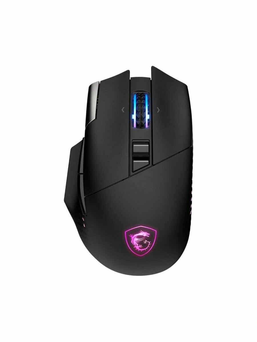 Мышь MSI VERSA PRO W черный оптич. 26000dpi беспров. BT/Radio USB 15but (S12-4301340-CLA)