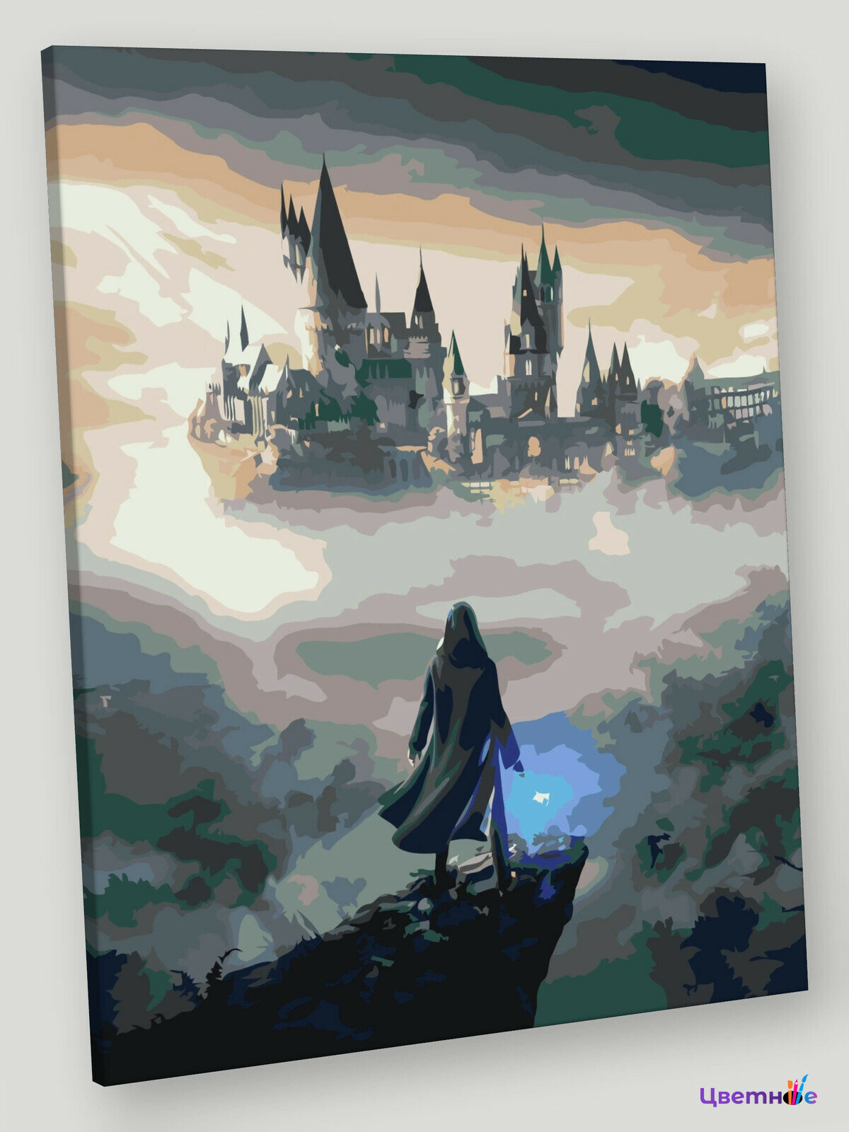 Картина по номерам на холсте с подрамником "Гарри Поттер: Hogwarts Legacy, Хогвартс" Раскраска 40x50 см, Фэнтези Люди
