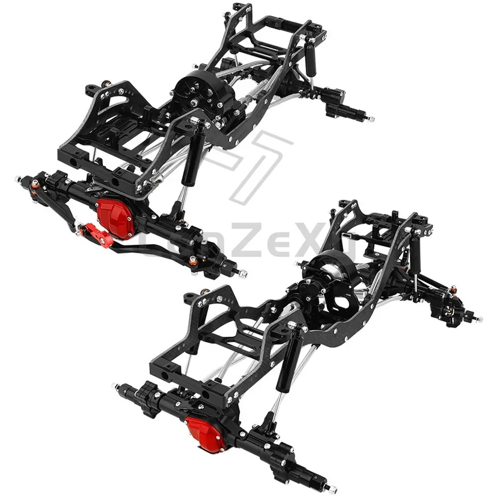 Металлическая рама шасси для RC автомобиля SCX10 1/10 Type A Black