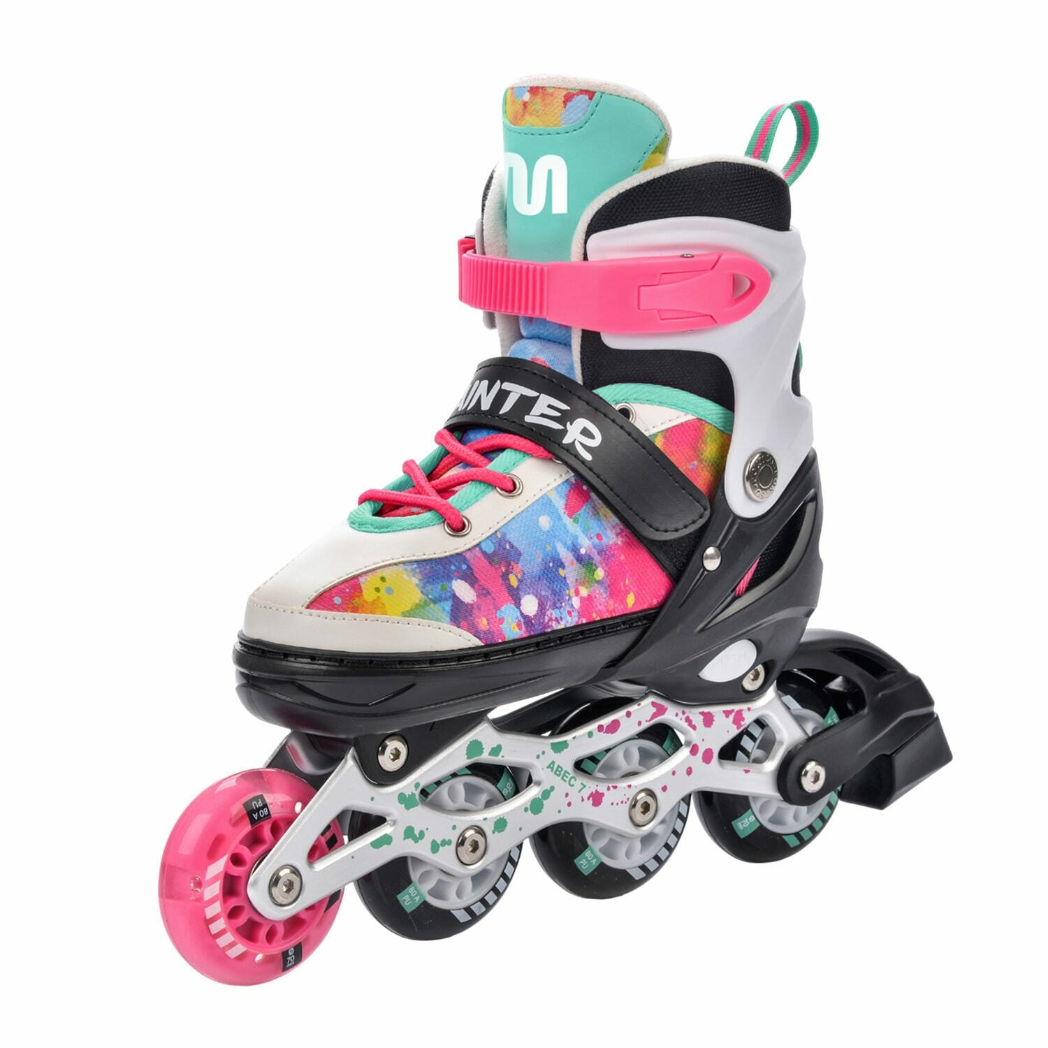 DECATHLON детские ролики DECATHLON Painter 4 в 1, черный многоцветный, 38/41