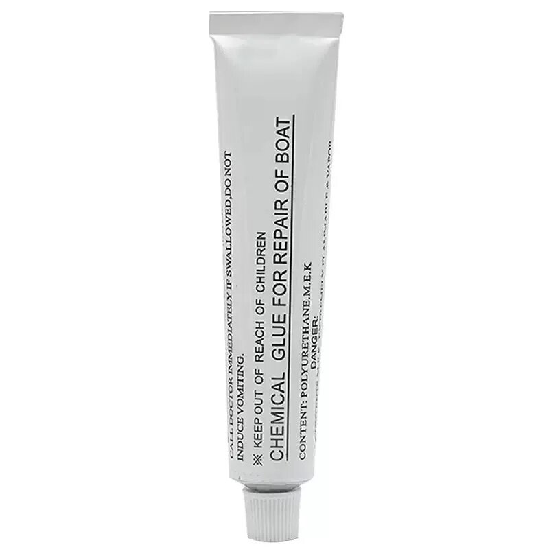 SUP плавники набор (черный, ПВХ) Белый, base glue