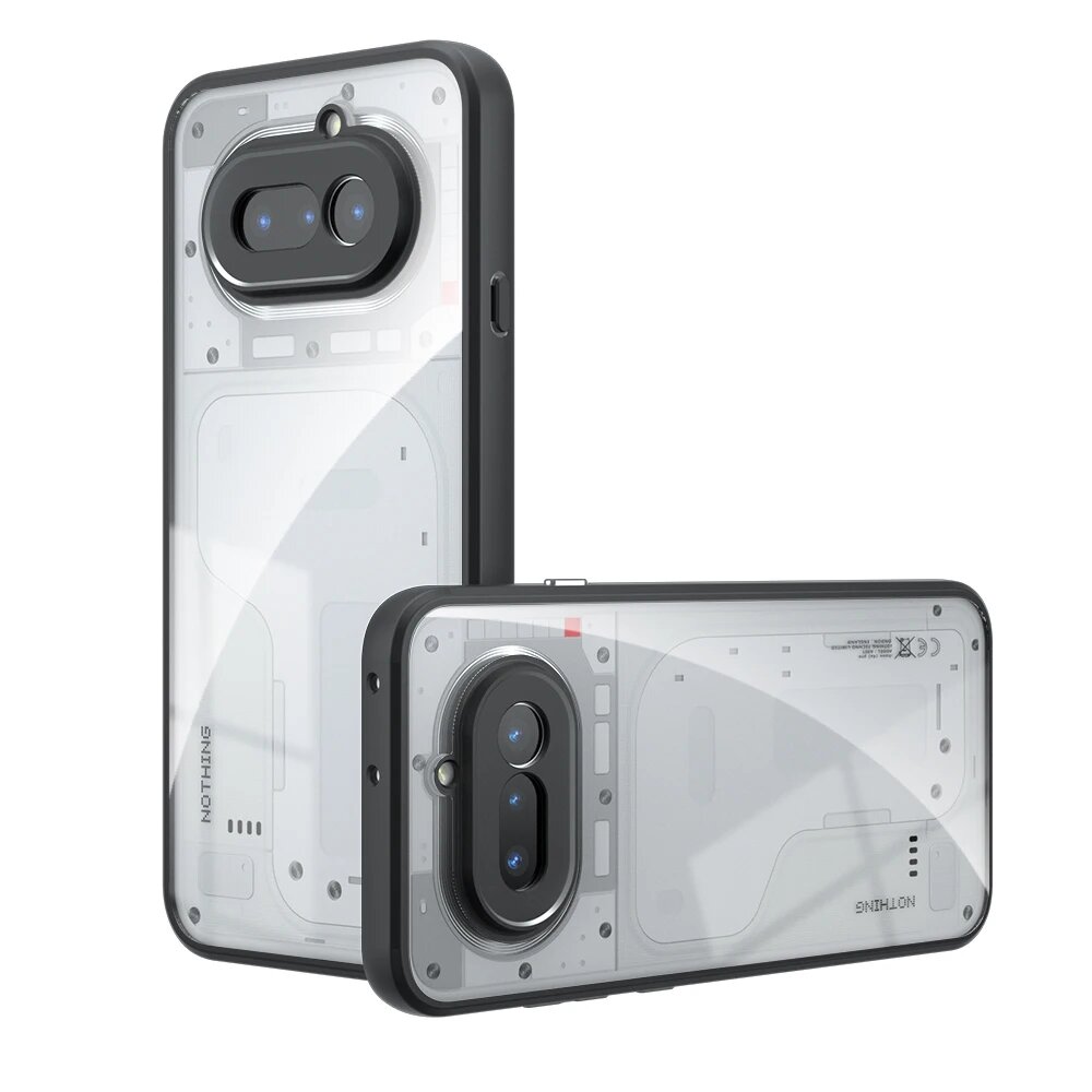 Чехол-накладка Skin Sensation Airbag Anti Drop для Nothing Phone Transparent Black, Nothing Phone 3A