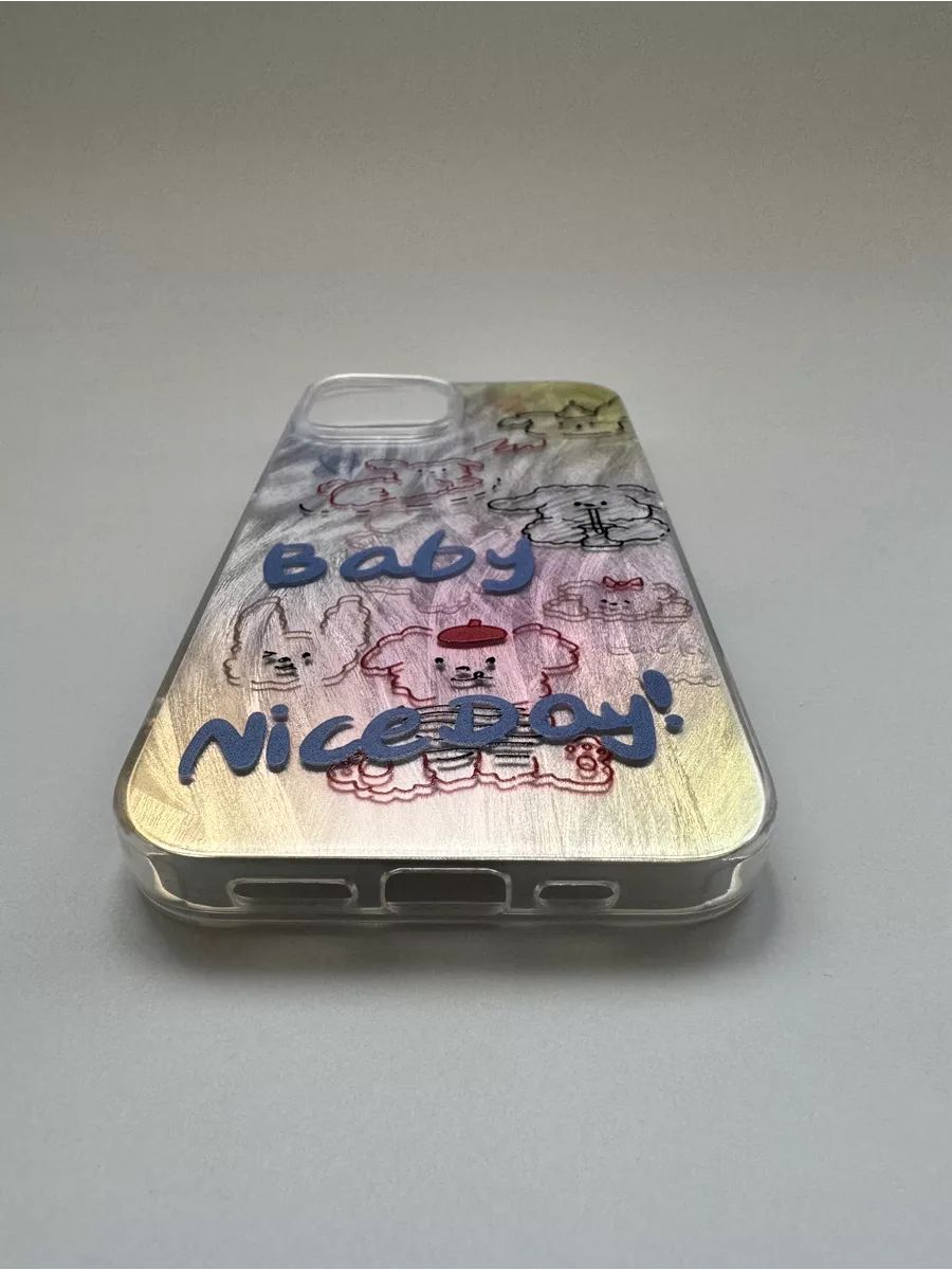 Чехол-Накладка для смартфона Apple iPhone 13, материал силикон, цвет перламутровый — фото 1