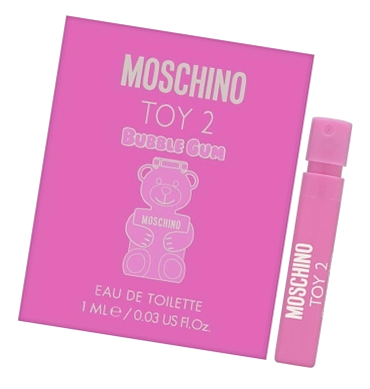 Розовые женские духи Москино Той 2 Бабл Гам - пробник 1 мл / Moschino Toy 2 Bubble Gum