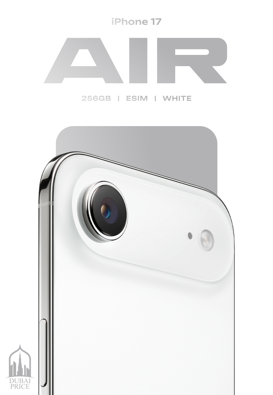 Смартфон Apple iPhone 17 Air 1 SIM 256 ГБ памяти, White/Белый NEW
