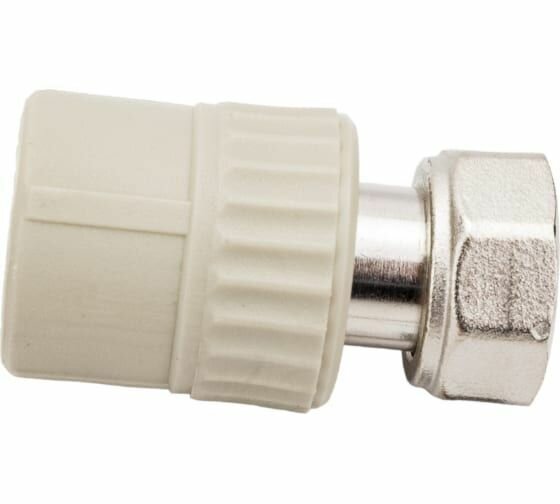 Муфта комбинированная с накидной гайкой VALFEX PP-R серая, 20 мм х1/2"