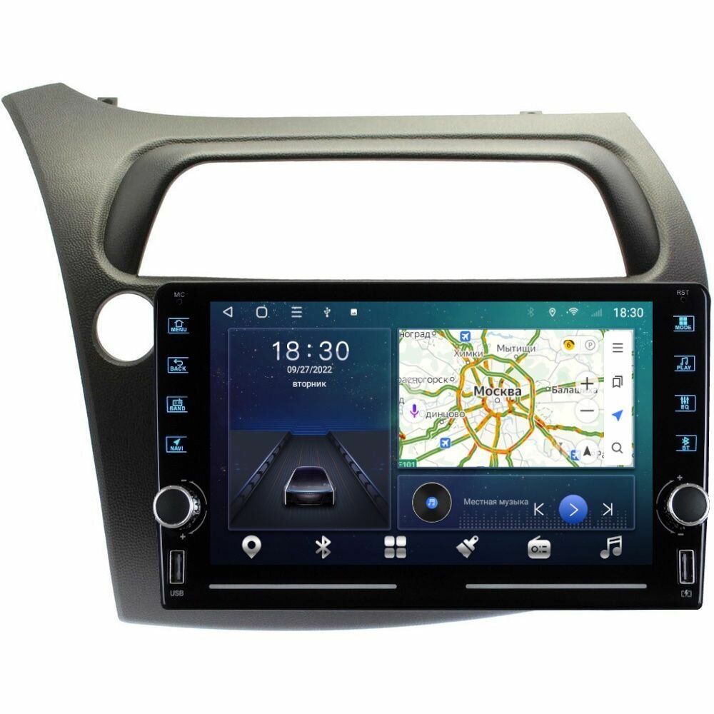 Магнитола R320 Honda Civic 5D 2005-2012 с Android 13 - 8 ядер - 3+32Gb - CarPlay - 4G(Sim)