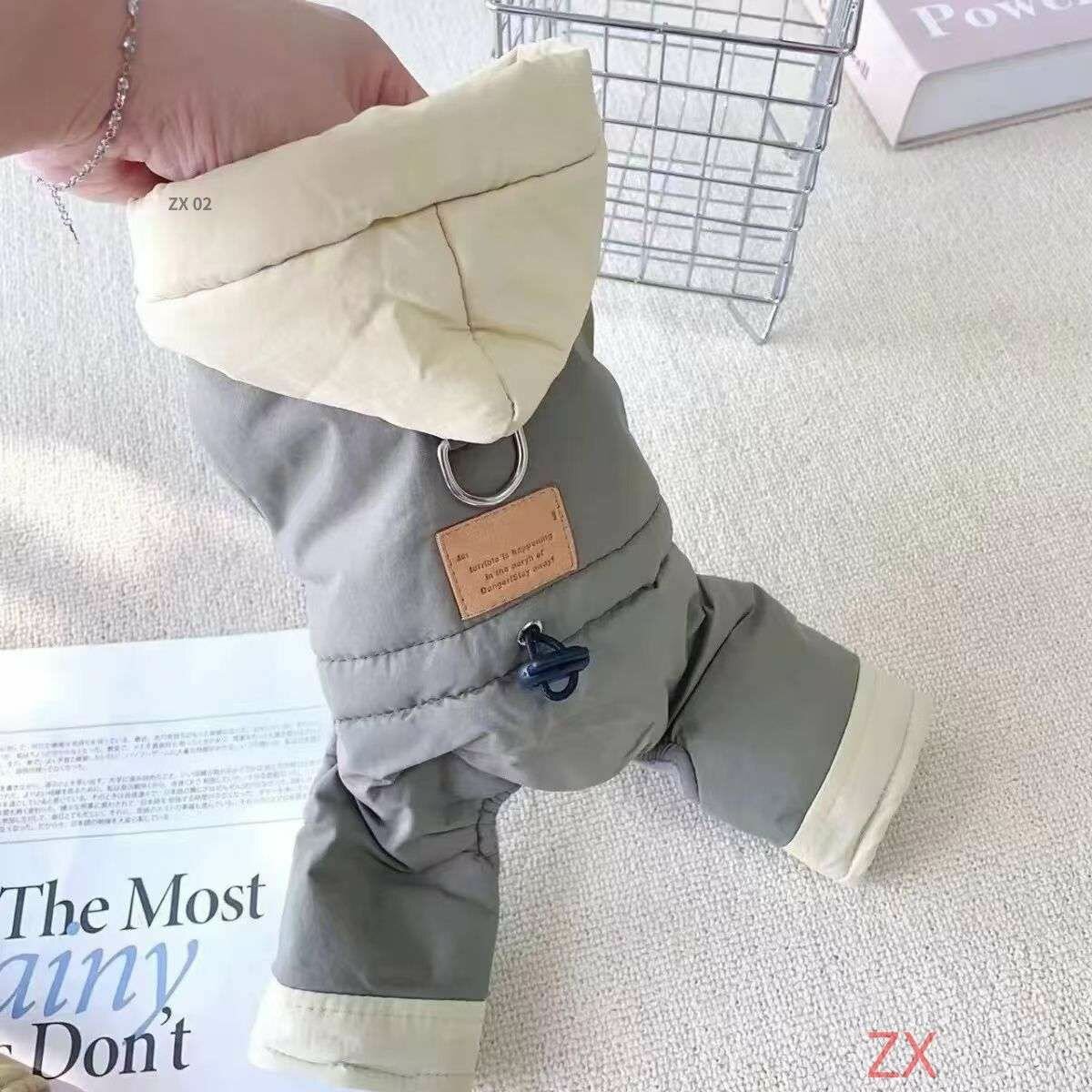 ZX02Комбинезон для собак зима; зимняя одежда для собак; комбез зимний