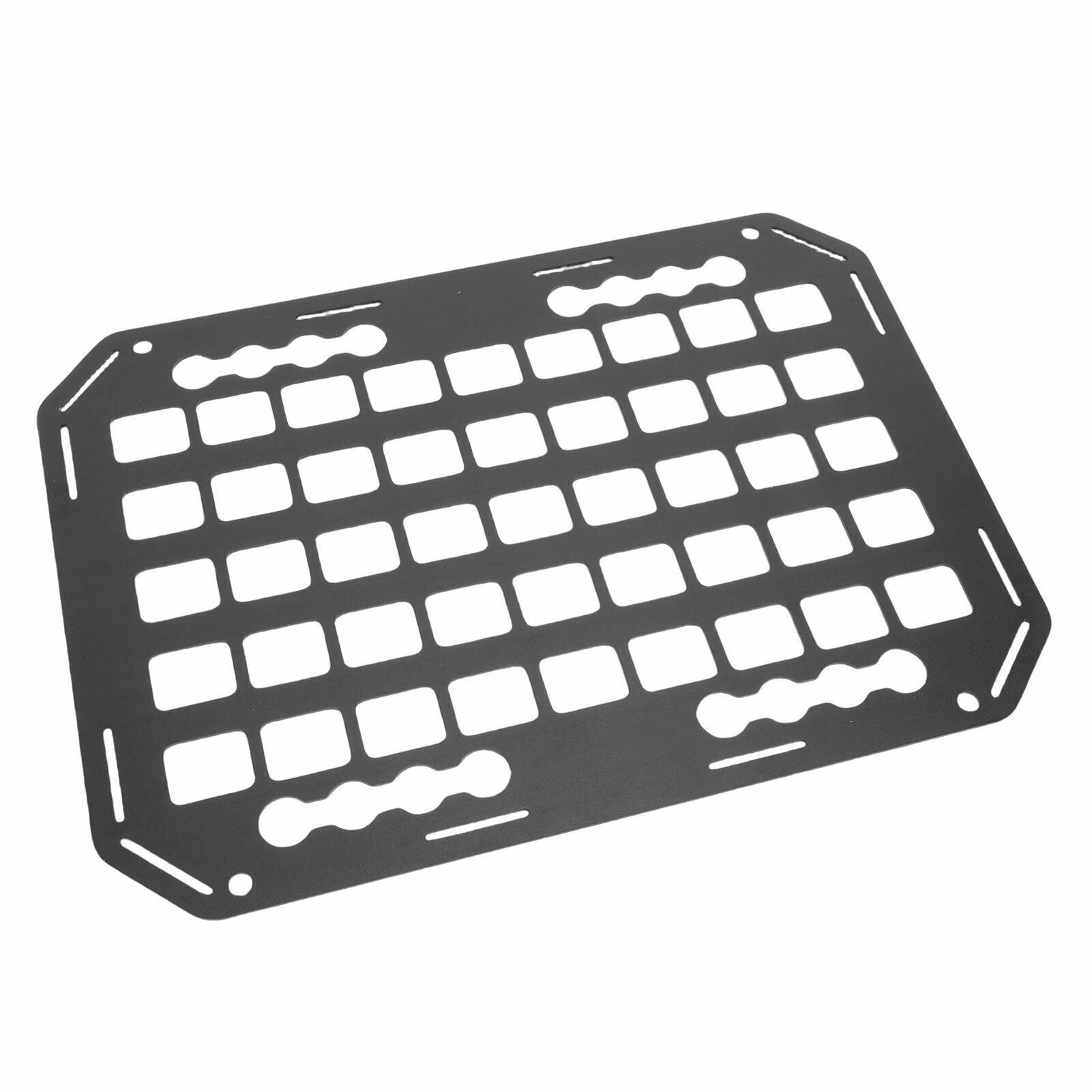 Грузовая кровать Molle Panel Rack Алюминий 388x280x2 мм Модульная панель хранения для грузовых автомобилей Прицепы RV