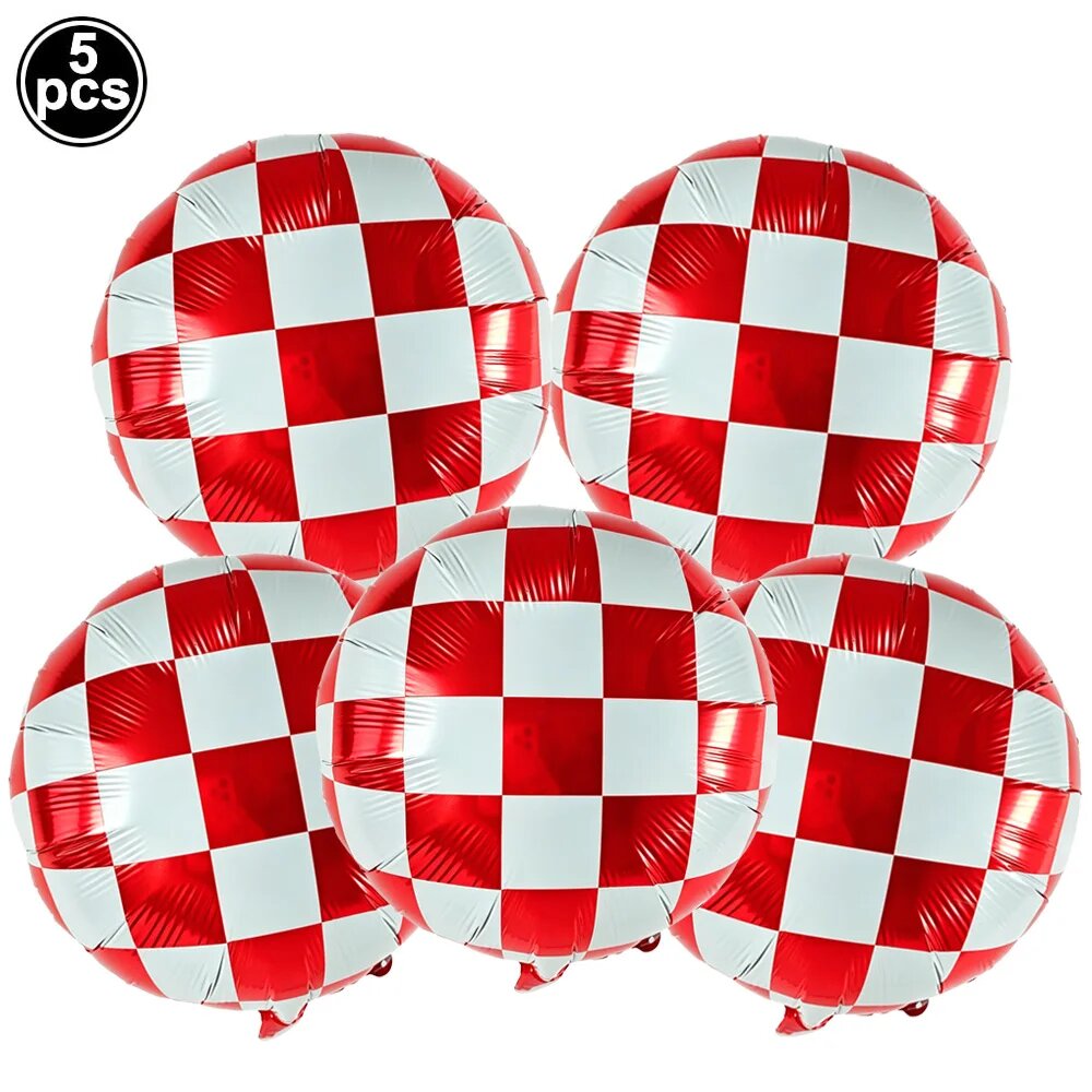 Шары PartiesTour гоночные 18 дюймов красно-желтые 5pcs 34cm