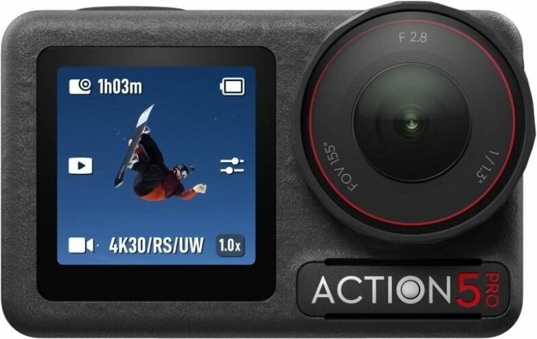 Экшн-камера Dji Osmo Action 5 Pro Standard Combo 1xCMOS 12Mpix черный