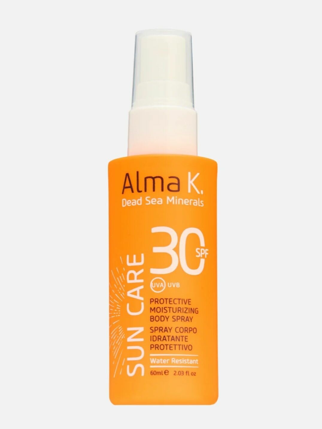 Солнцезащитный спрей для тела spf 30+ ALMA K. protective moisturizing