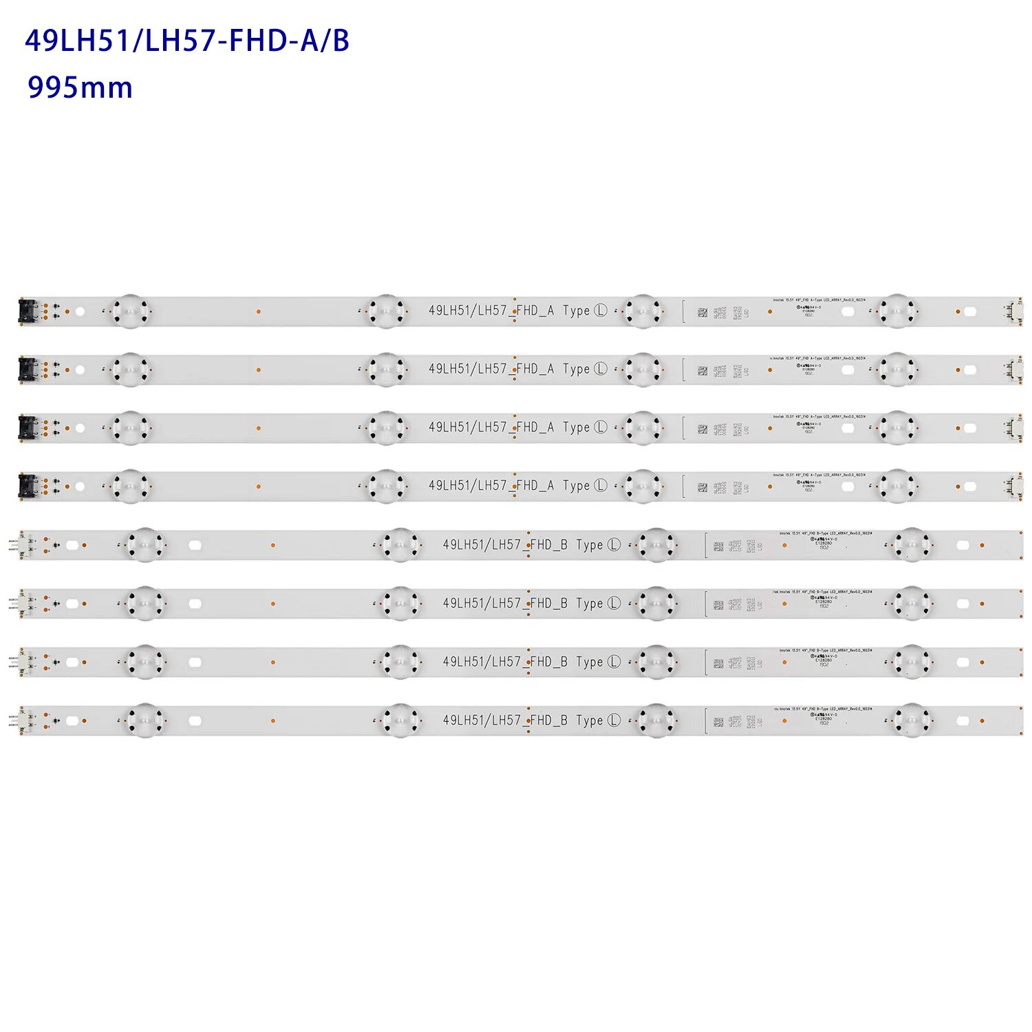 Светодиодная лента подсветки для LG 49LH60