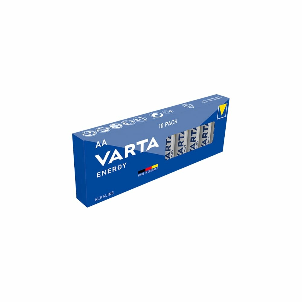 Батарейка Varta ENERGY LR6 AA, BOX10, Alkaline, 1.5V (4106) (10/400) 10 шт в упаковке 04106229410