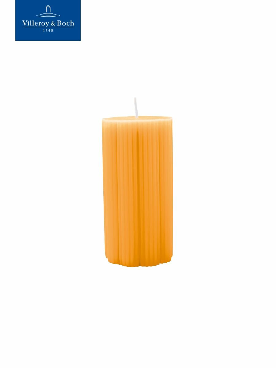 Свеча столбик декоративная 15 см, Fleur soleil, Villeroy & Boch, Воск
