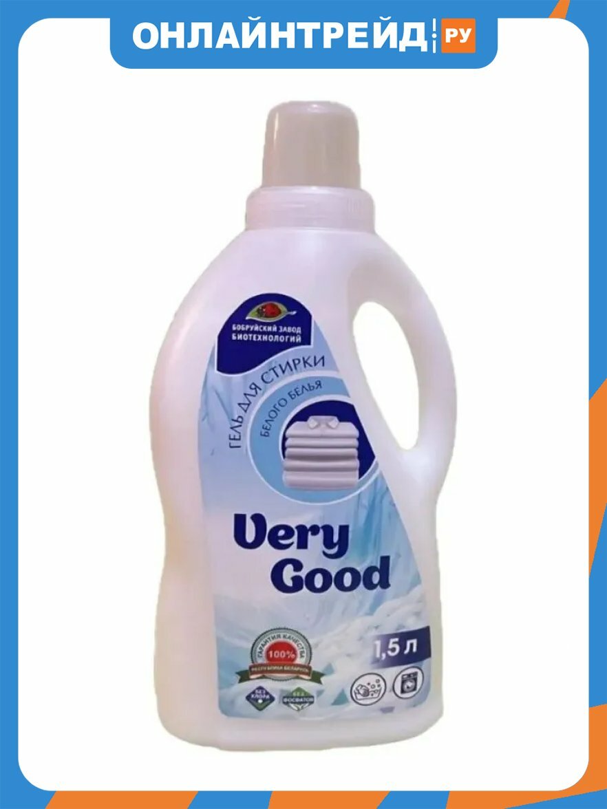 Гель для стирки Very Good белого белья 1.5л