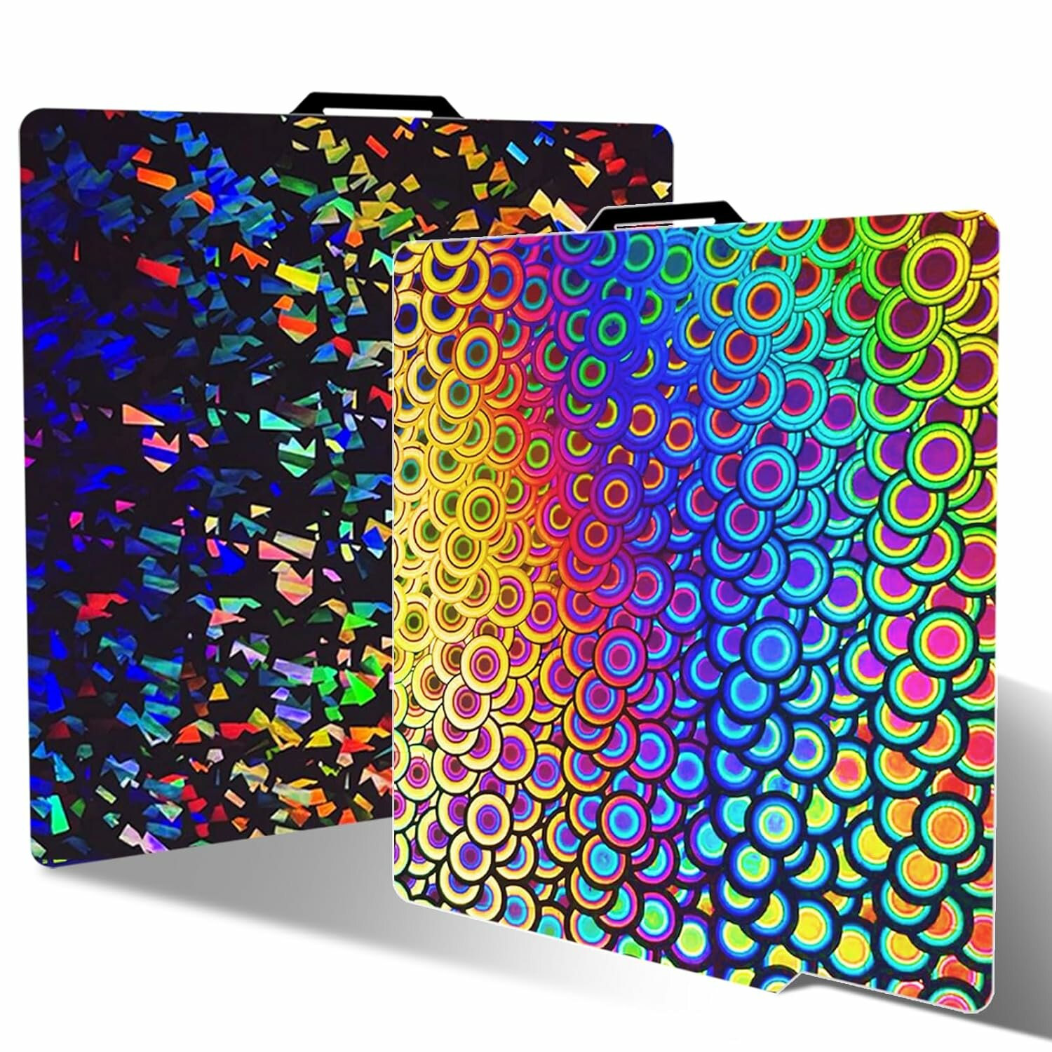 Голографическая пластина Chameleon & Star Bamboo 257x257 мм для Bambu Lab P2S/A1/P1S/P1P/X1C/X1/X1E, двусторонняя с узорами, гибкая съемная платформа печати с подогревом из пружинной стали.