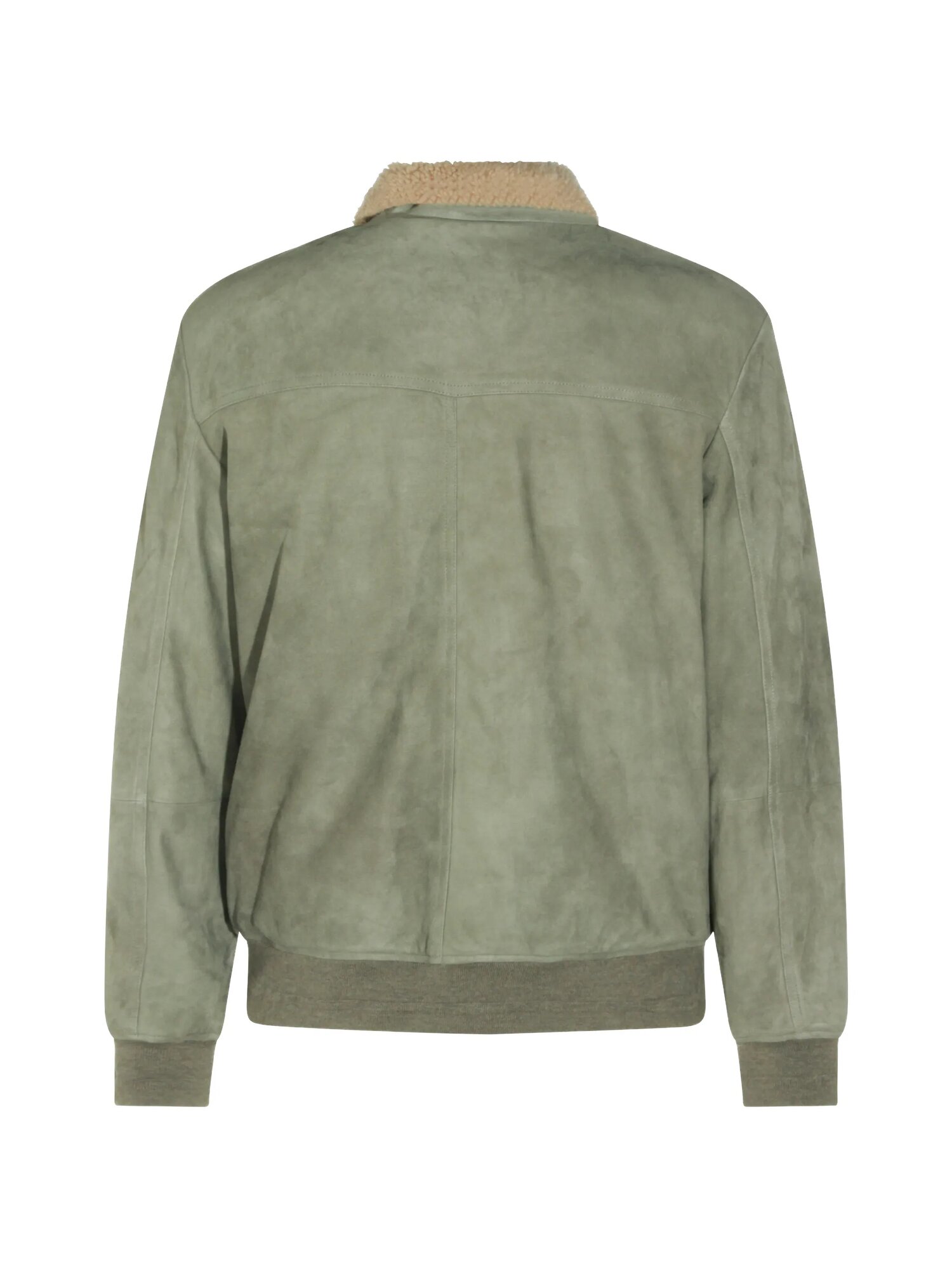Куртка Canali Shearling-collar suede jacket, размер 52 — фото 1