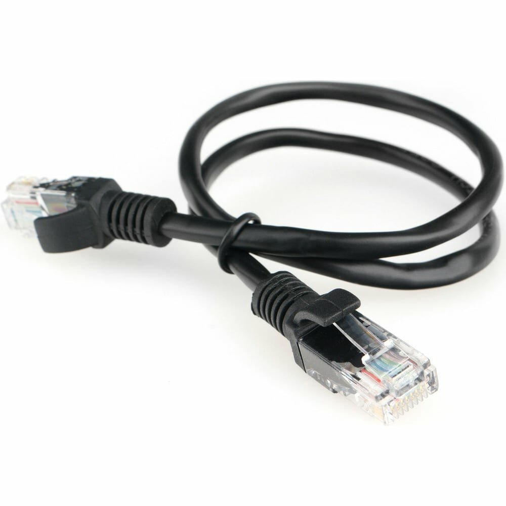 Патч-корд Гарнизон CCA light UTP кат.5e, 0.5м, литой, многожильный (черный), PC-UTP-5e-0.5-BK