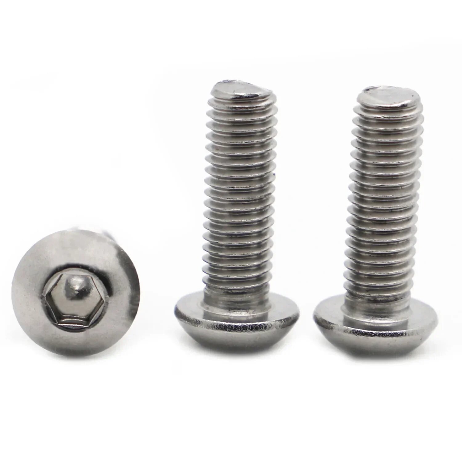 Винты с шестигранной головкой под шестигранный ключ (имбус) из M2 50pcs, 304 Stainless Steel, 6mm