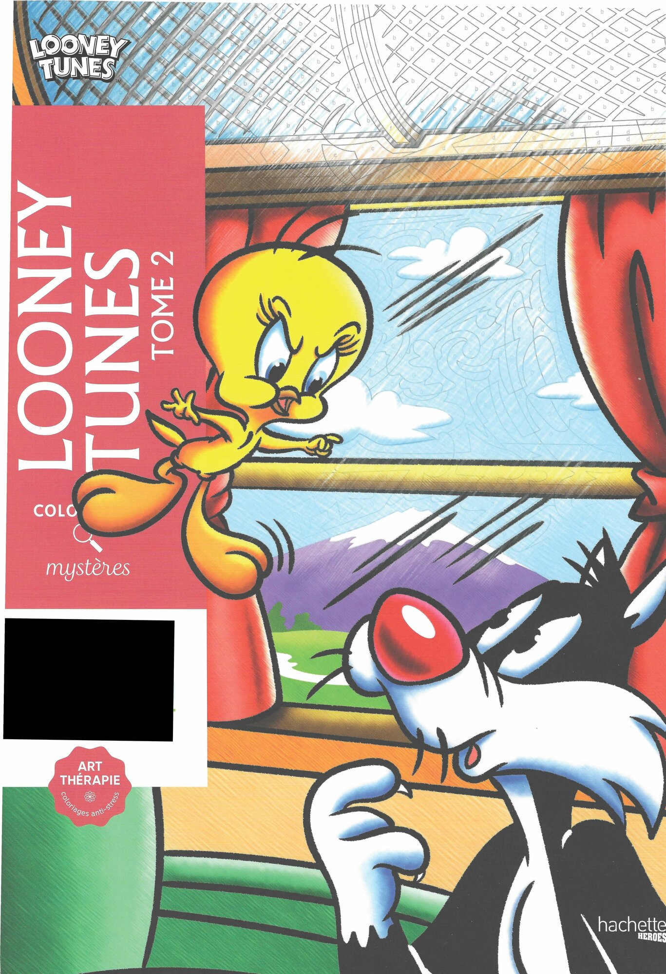 Раскраска по номерам дисней Hachette Coloriages Mysteres Disney - Looney Tunes Tome 2 (Луни тюнс том 2) от ашет