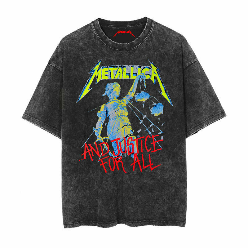 Футболка Metallica "Heavy Metal", хлопок, мужская, черная, летняя, размер XL