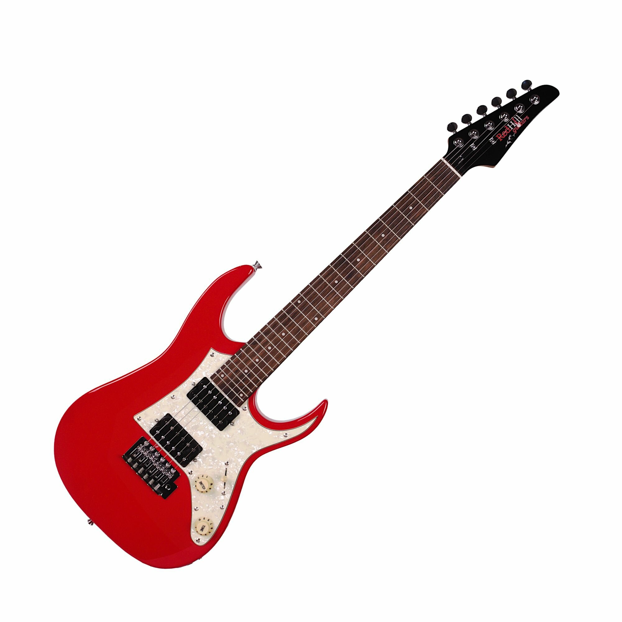 REDHILL STM100 RD - электрогитара уменьш, Superstrat, 565 мм, H+H, тополь+клен, цвет красный
