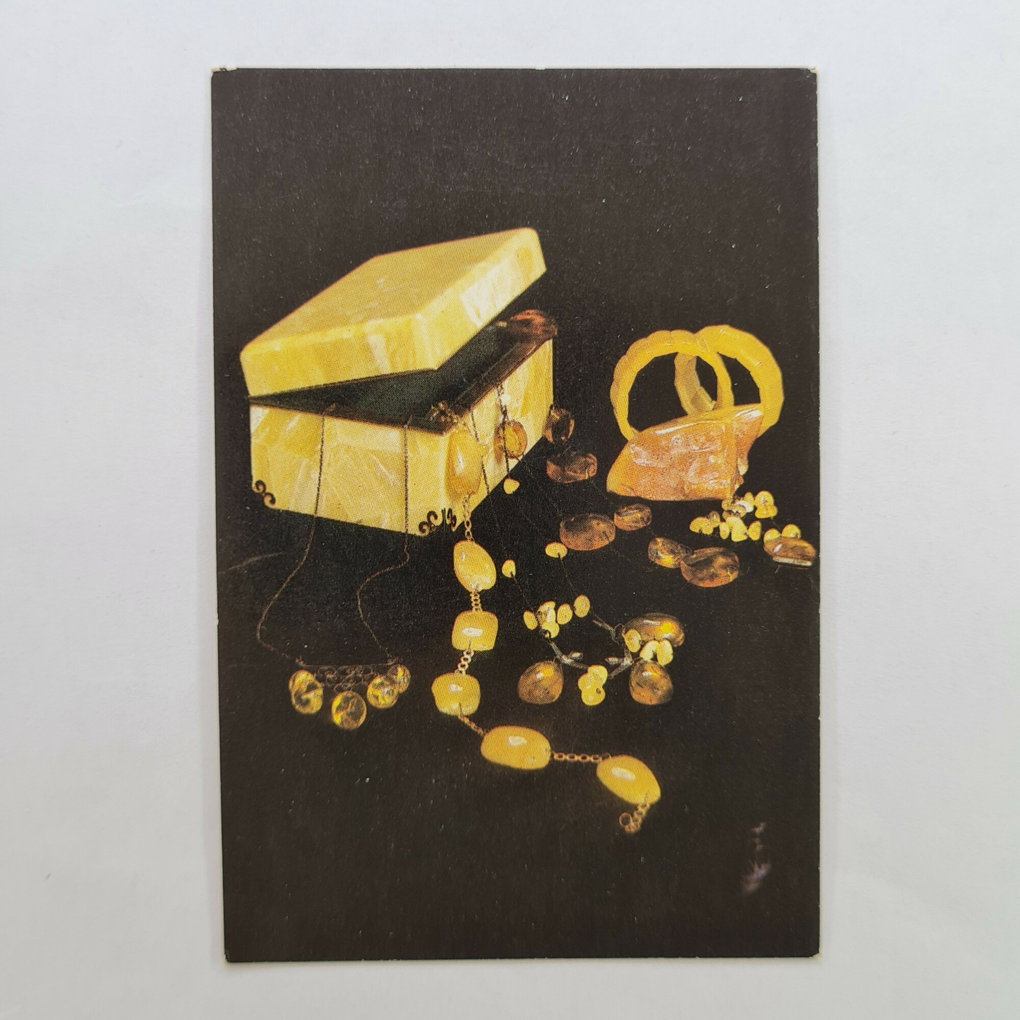 Карманный календарик СССР 1991. Украшения из камней, ювелирные изделия. Советский календарь