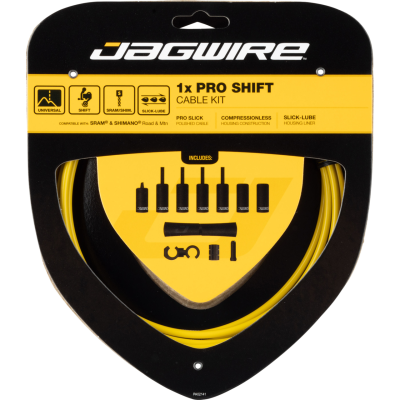 Набор рубашек и тросиков переключения Jagwire Pro Shift Kit 1X Yellow (PCK557)