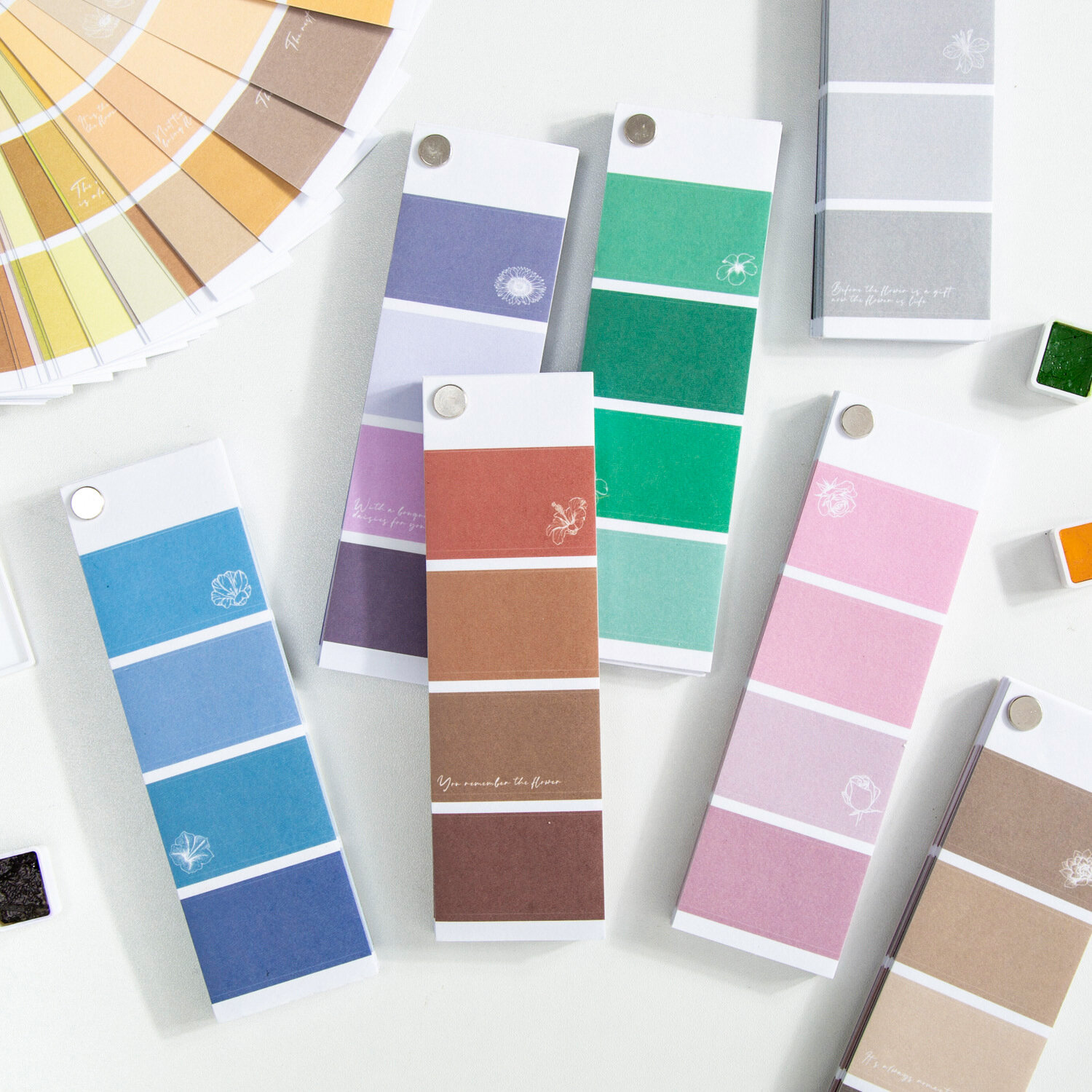 Набор наклеек с пейзажами гор для ручной работы, 40 штук в пастельной цветовой гамме