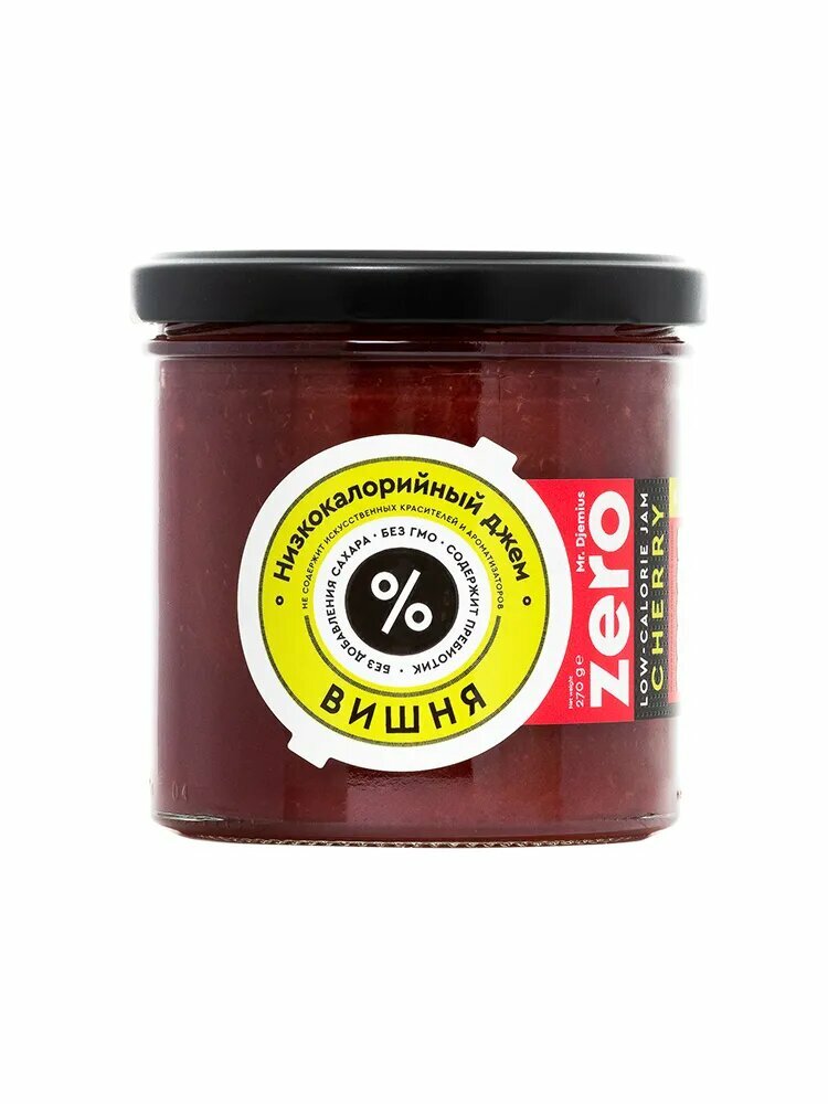 Низкокалорийный джем без сахара Mr.Djemius ZERO "Вишня" 270гр