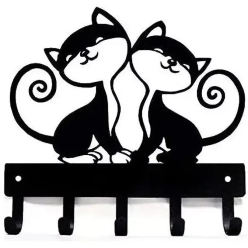 CIFbuy Ключница настенная "кошка" с 5 крюч.