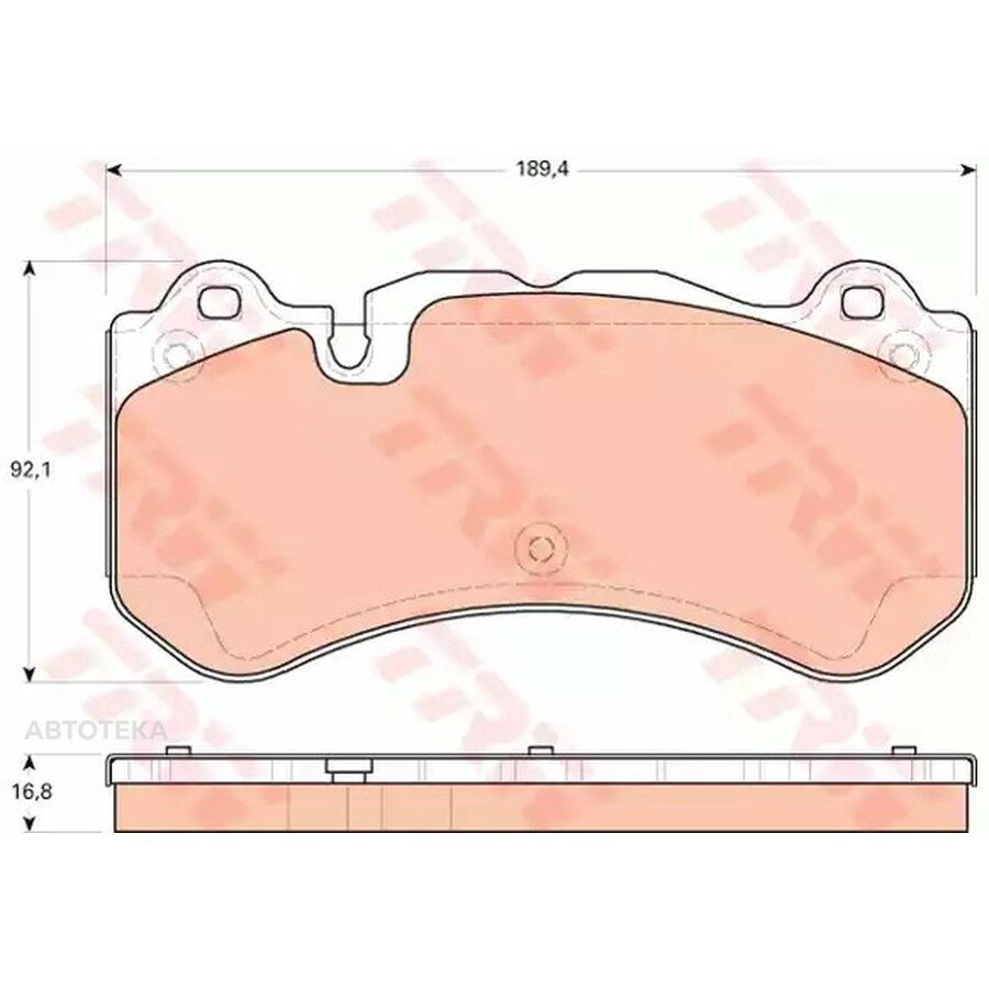 Тормозные колодки диск пер Mercedes C-CLASS (W204) TRW GDB1710