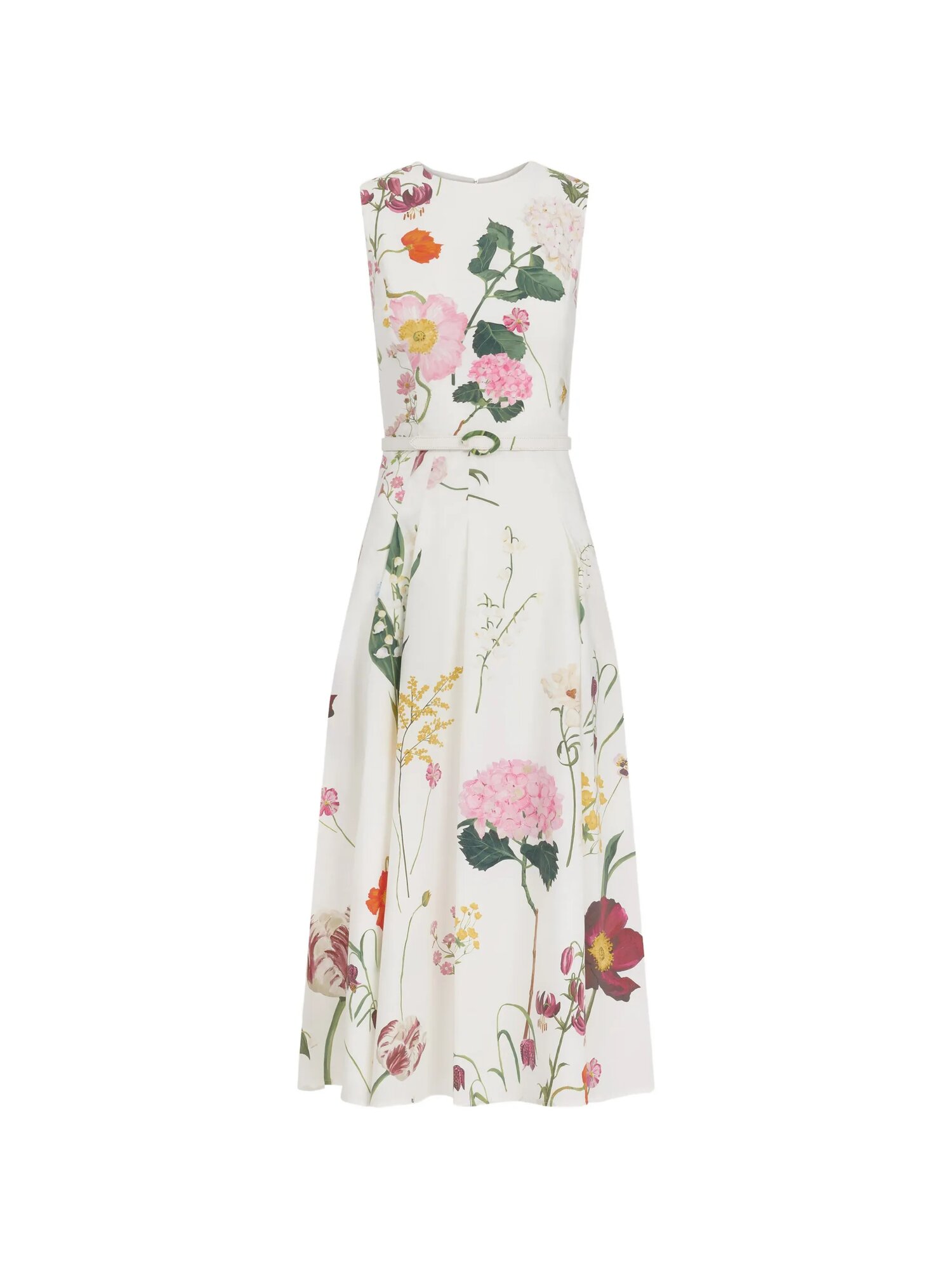 Платье Botanical-print sleeveless midi dress
