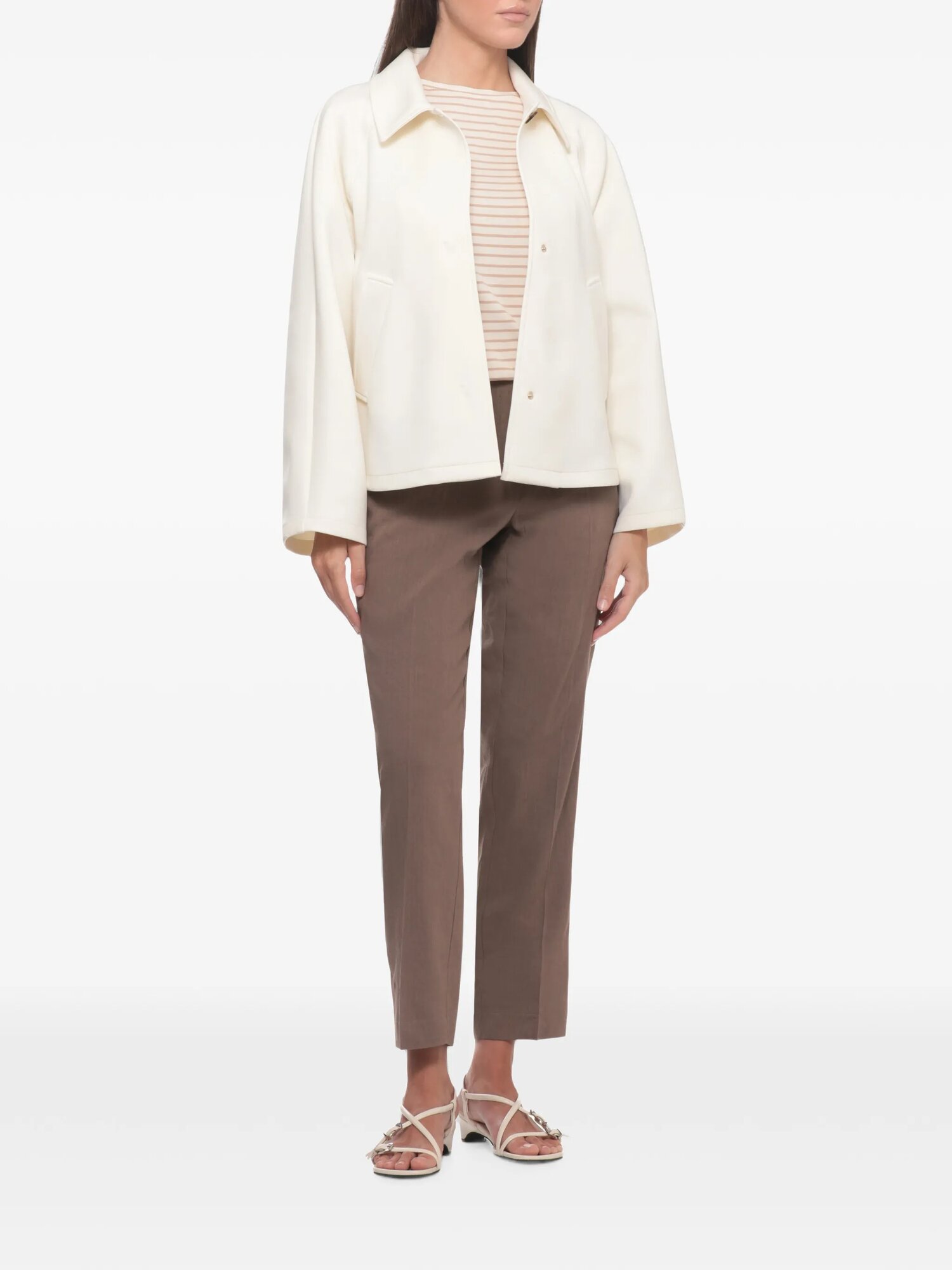 Куртка eMMe Spread-collar raglan-sleeve jacket, размер 46 — фото 1