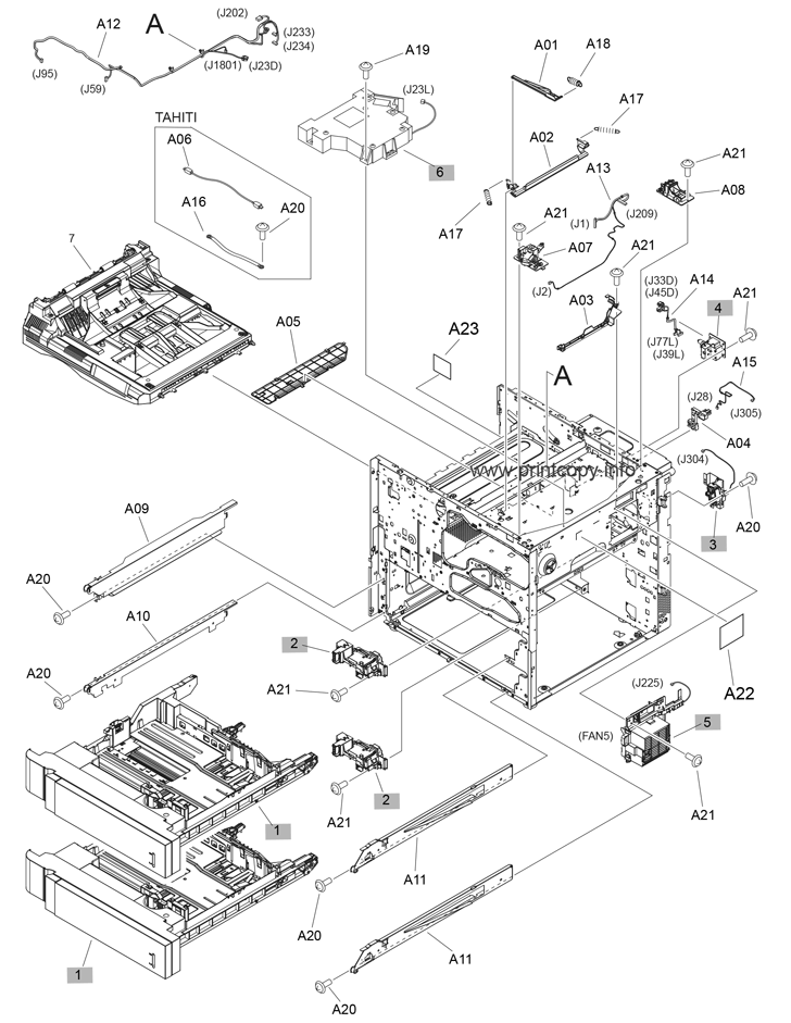 Блок лазера RM2-5207 для HP LaserJet Enterprise M806/ M830