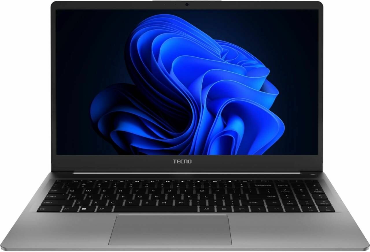 Ноутбук Tecno MegaBook K15SDA/71005000256/ Ryzen 5-7430U/16Gb/1Tb/15.6 FHD IPS/Win11, серый