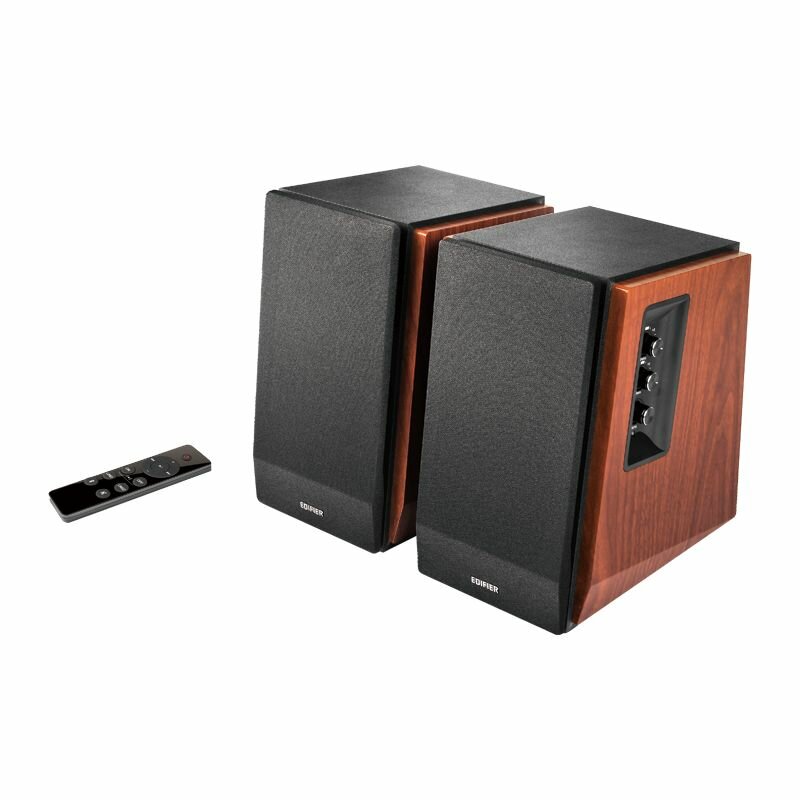 Колонки компьютерные Bluetooth EDIFIER R1700BTs brown, стереосистема 2.0 с возможностью подключения сабвуфера