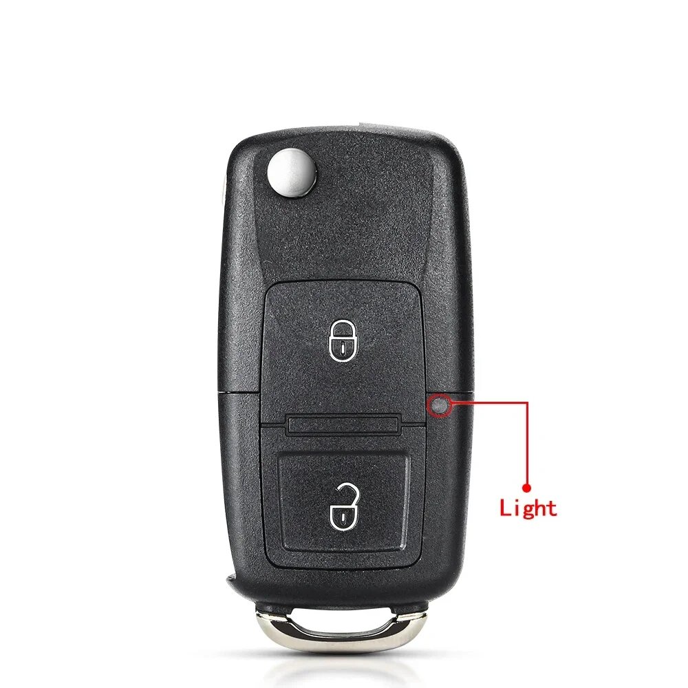 KEYYOU, 10 шт, 2/3/4 кнопок, складной ФОБ для VW Passat Polo Golf Touran Bora 2 Buttons With Blade