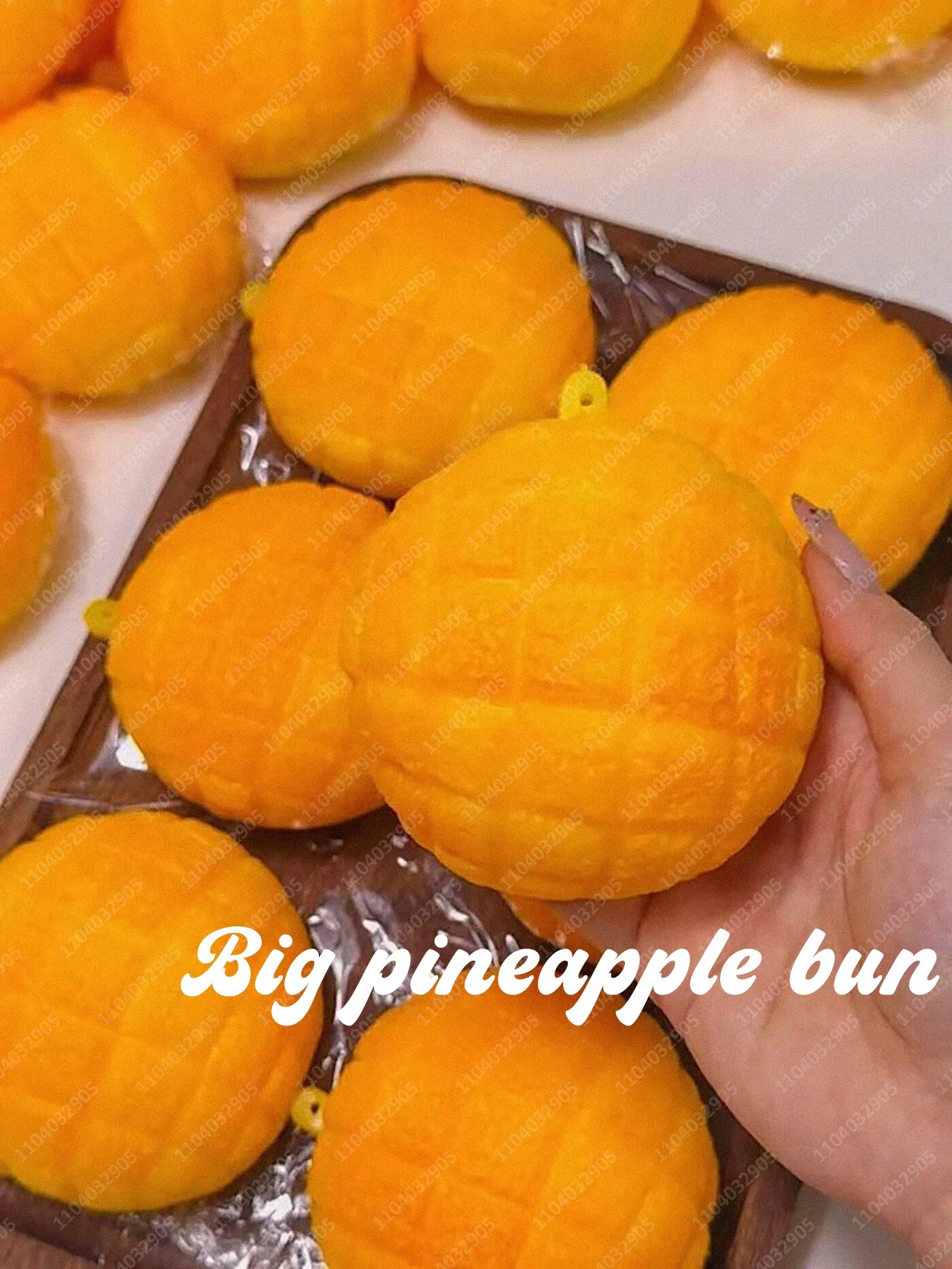 Сжимаемый антистресс пудинг Оранжевый, Pineapple bun
