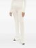 Брюки ANDREADAMO Ribbed-knit flared trousers, размер 38, бежевый/белый