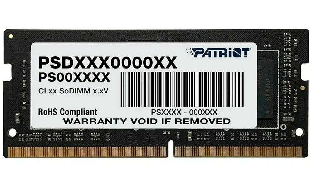 Patriot Memory Оперативная память DDR4, 3200 МГц, 1 x 16 ГБ (PSD416G32002S)