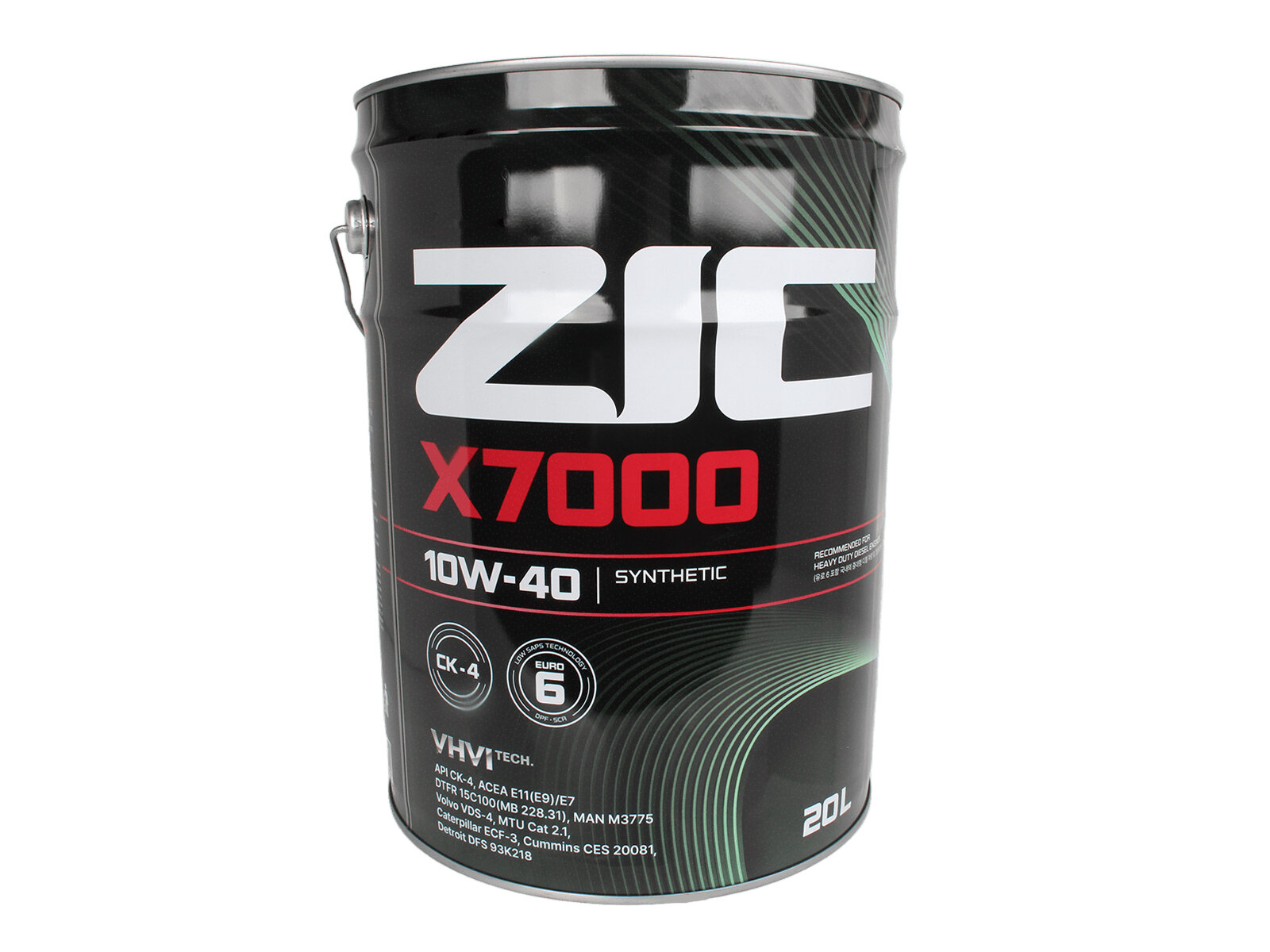 Масло моторное ZIC X7000 10W40 CK-4 20л