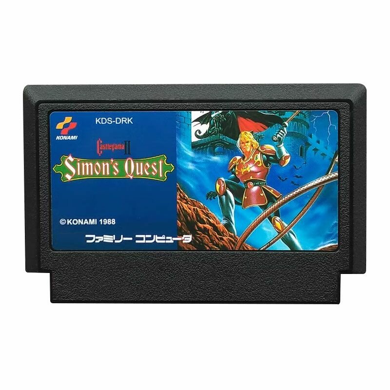 Castlevania II: Simon's Quest - Игра 8-битный картридж Famicom - игровой картридж NES (8 bit, японская версия) для Famicom для NES 8-бит ретро японская